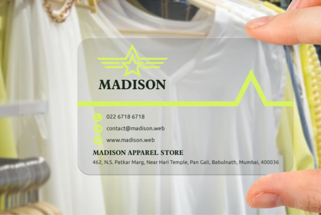 Transparent Business Cards - JR Graphics | Print - Design - Web